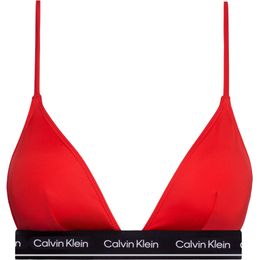 Calvin Klein Bikini-Oberteil "Meta Legacy", Triangel, für Damen, rot, XS