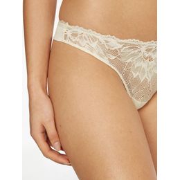 Calvin Klein Sed Comfort Lotus String, Spitze, für Damen, weiß, L