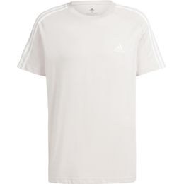 Adidas T-Shirt, Logo-Print, für Herren, beige, S