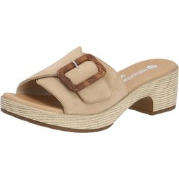 Remonte® Clogs, Blockabsatz, Leder, für Damen, beige, 38