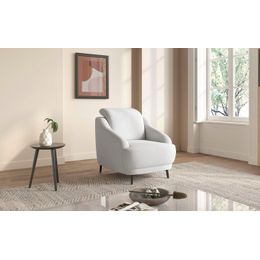 Sit & More sit&more Sessel (1-St), mit Metallfüßen, schwarz-matt, silberfarben