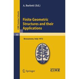 Springer Finite Geometric Structures and their Applications, Kartoniert (TB)