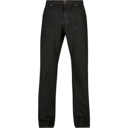 Urban Classics Bequeme Jeans Herren Organic Straight Leg Denim (1-tlg), schwarz