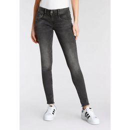 Herrlicher Slim-fit-Jeans GILA mit seitlichen Keileinsätzen für eine streckende Wirkung, blau