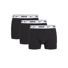 NIKE Underwear Trunk Nike Dri-FIT Essential Cotton Stretch (Set, 3-St., 3er-Pack) mit Logo auf dem Taillenbund, schwarz