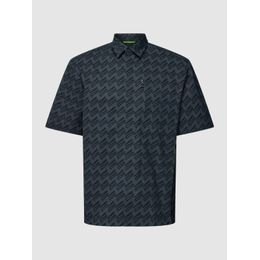 BOSS Green Regular Fit Freizeithemd mit Allover-Print Modell 'Bechno'