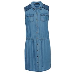 Koroshi Kleid Damen Gr&ouml;&szlig;e 42 blue denim Winterkleid