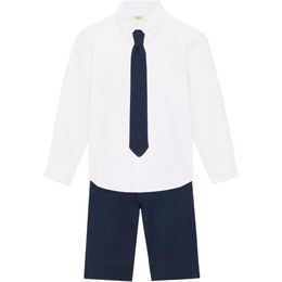 bonprix Jungen kurze Hose mit Hemd und Krawatte, festlich (3-tlg.Set)