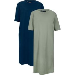 bonprix T-Shirtkleid, oversize (2er Pack)
