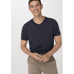 hessnatur V-Shirt Regular aus reiner Bio-Baumwolle Größe: 48