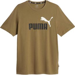 Puma® T-Shirt, Baumwolle, Logo-Print, für Herren, braun, M