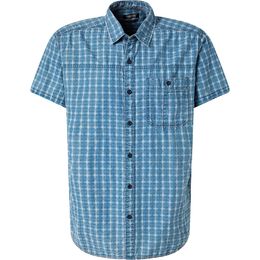 Pioneer® Freizeithemd, Regular Fit, Kurzarm, Kent-Kragen, für Herren, blau, XXL