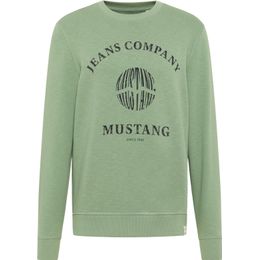 Mustang® Sweatshirt, Baumwolle, für Herren, grün, M