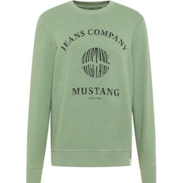 Mustang® Sweatshirt, Baumwolle, für Herren, grün, L