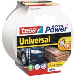 Universal 56348-00005-05 Gewebeklebeband ® extra Power Weiß (l x b) 10 m x 50 mm 1 St. - Tesa