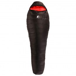 Alvivo - Ibex 500 - Daunenschlafsack Gr 225 cm Zip: Left Schwarz/Rot