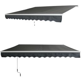 Froadp - 250x200cm Gelenkarmmarkisen Aluminium Markisen Sonnenschutz Abdeckung Klemmarkisen Wasserdichte Anti-UV Sonnensegel Sichtschutz für Balkon