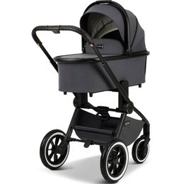 MOON Kombi-Kinderwagen Resea+, anthrazit/black melange, grau