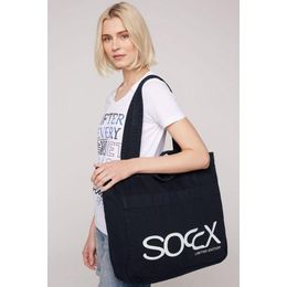 SOCCX Strandtasche, mit Vorfächer, blau