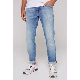 CAMP DAVID Regular-fit-Jeans mit hoher Leibhöhe, blau