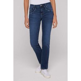 SOCCX Regular-fit-Jeans mit normaler Leibhöhe, blau