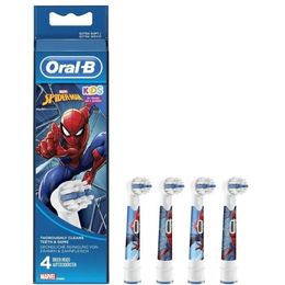 Braun Oral-B Pro Kids Spiderman 4er, Aufsteckbürste weiß Packungsinhalt: 4 Stück Kompatibel zu: Elektrische Zahnbürsten von Oral-B, ausgenommen Pulsonic, Sonic und iO Bürstenkopf: Rund Borsten: Extraweich