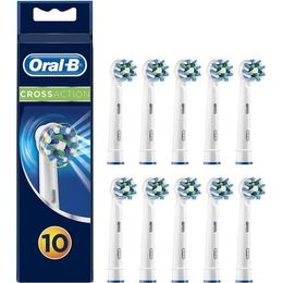 Braun Oral-B Pro CrossAction Aufsteckbürsten 10er Frustfreie Umverpackung Packungsinhalt: 10 Stück Kompatibel zu: Elektrische Zahnbürsten von Oral-B, ausgenommen Pulsonic, Sonic und iO Bürstenkopf: Rund