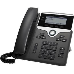 Cisco IP Phone CP-7821, VoIP-Telefon dunkelgrau Telefontyp: VoIP (SIP) Verbindung: Kabelgebunden Freisprechen: Ja