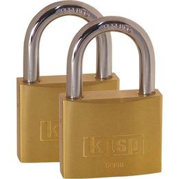 KASP K12050D2 Vorhängeschloss 50 mm Goldgelb Schlüsselschloss