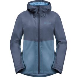 Jack Wolfskin Core Funktionsjacke "Weiltal 2L", wasserdicht, atmungsaktiv, für Damen, blau, XL