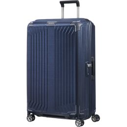 Koffer Samsonite "LITE BOX 75" Gr. B/H/T: 50 cm x 75 cm x 29 cm 98 l, blau (deep blue) Koffer Trolleys