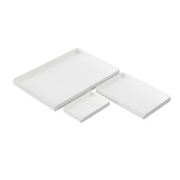 Nichba Design - Tablett, weiß (3er-Set)