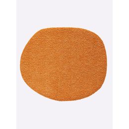 Fußmatte Salonloewe Teppiche Gr. B/L: 75 cm x 85 cm, 7 mm, 1 St., orange (apricot) Fußmatten gemustert