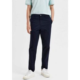 Selected Homme Chinohose SLHSLIMTAPE-NEW MILE, grau