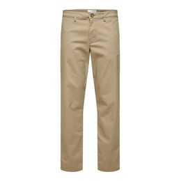 Selected Homme Stoffhose SLH196-STRAIGHT-NEW MILES FLEX PANT NOOS, beige