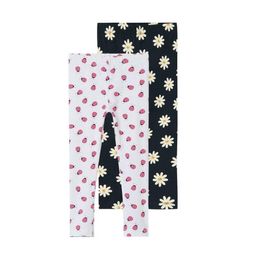 name it Leggings NMFVIVIAN 2P AOP LEGGING (Packung, 2-tlg), weiß