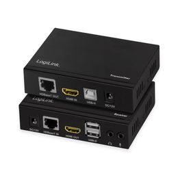 Logilink HDMI-HDBaseT-Extender-Set HD0029, 100 m, 6x USB-A, 4K/60 Hz