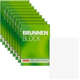 10 Brunnen Briefblöcke DIN A4 blanko