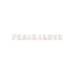 Small Foot Dekoschriftzug "Peace & Love" in Weiß