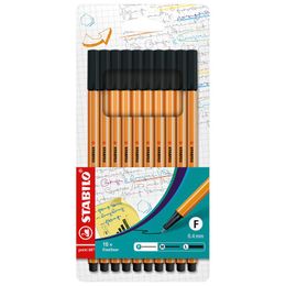 Fineliner Stabilo® point 88 10er-Pack in schwarz