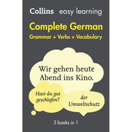 Easy Learning German Complete Grammar, Verbs and Vocabulary (3 books in 1) - Collins Dictionaries, Kartoniert (TB)