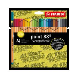 Fineliner Stabilo® point 88 BY SNOOZE ONE 24er-Pack