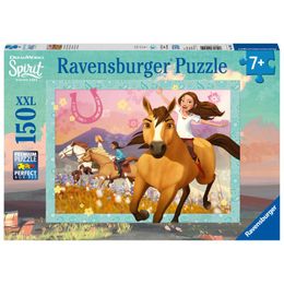 RAVENSBURGER VERLAG Ravensburger Kinderpuzzle - 10055 Spirit: wild und frei - Dreamworks Spirit-Puzzle für Kinder ab 7 Jahren, mit 150 Teilen im XXL-Format