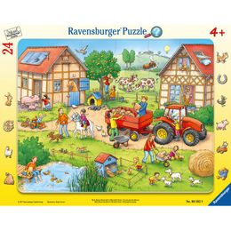 Ravensburger Kinderpuzzle - 06582 Mein kleiner Bauernhof - Rahmenpuzzle für Kinder ab 4 Jahren, mit 24 Teilen