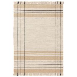 benuta Pop Wollteppich Bahati Beige 120x170 cm