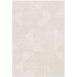 benuta Nest Kurzflor Teppich Tacoma Cream 120x170 cm - Moderner Teppich für Wohnzimmer