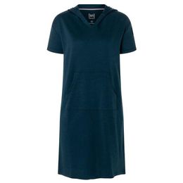 super.natural - Women's Hooded Bio Dress - Kleid Gr 34 - XS blau