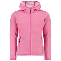 CMP - Girl's Jacket Fix Hood Jacquard Knitted - Fleecejacke Gr 98 rosa