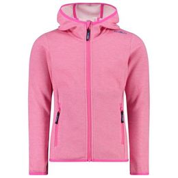 CMP - Girl's Jacket Fix Hood Jacquard Knitted - Fleecejacke Gr 140 rosa