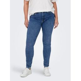 Only CARMAKOMA Skinny-fit-Jeans CARPOWER MID SKINNY PUSHUP DNM SOO411, blau